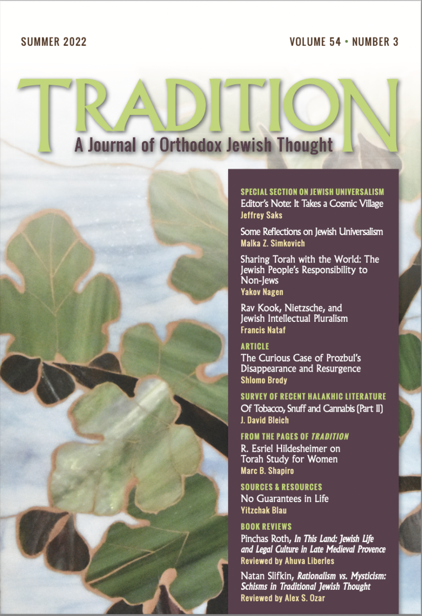 Latest Issues – Tradition Online